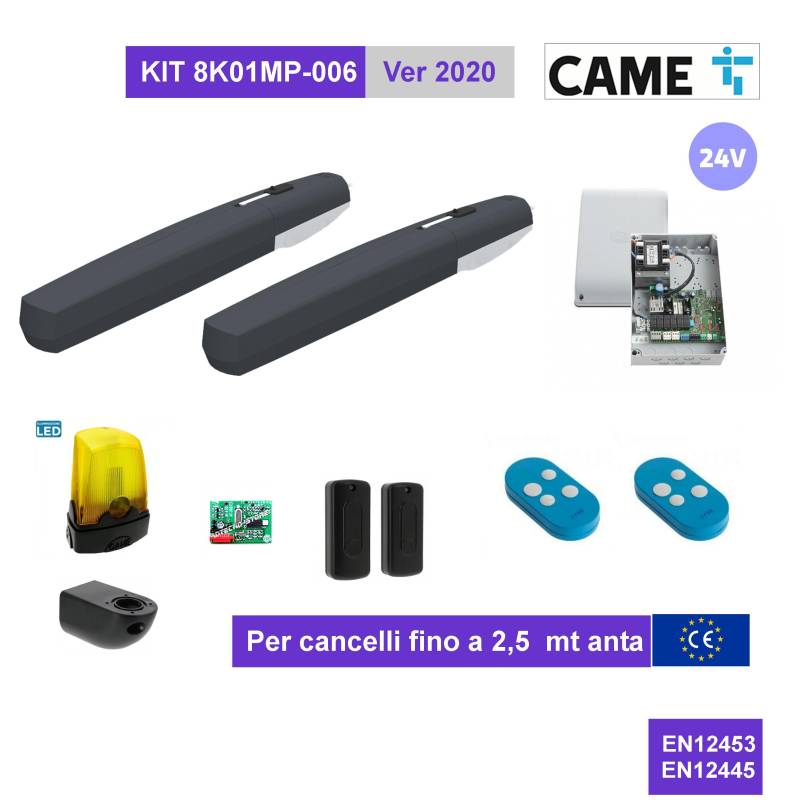 CAME 8K01MP-006 KIT Complete swing 2,5 Mt AXI 24V