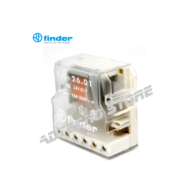 FINDER Relè interruttore 24VAC 10A 26.01
